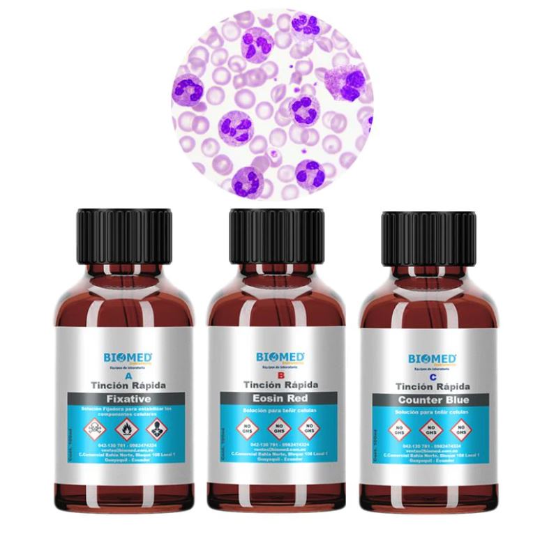 Tinción Diff-Quik. — Biomed Instruments