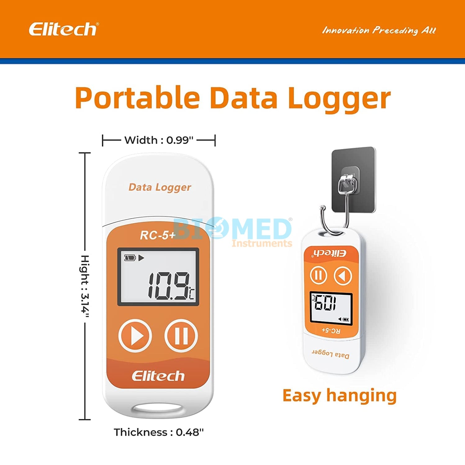 Termometro Datalogger elitech RC-5+ — Biomed Instruments
